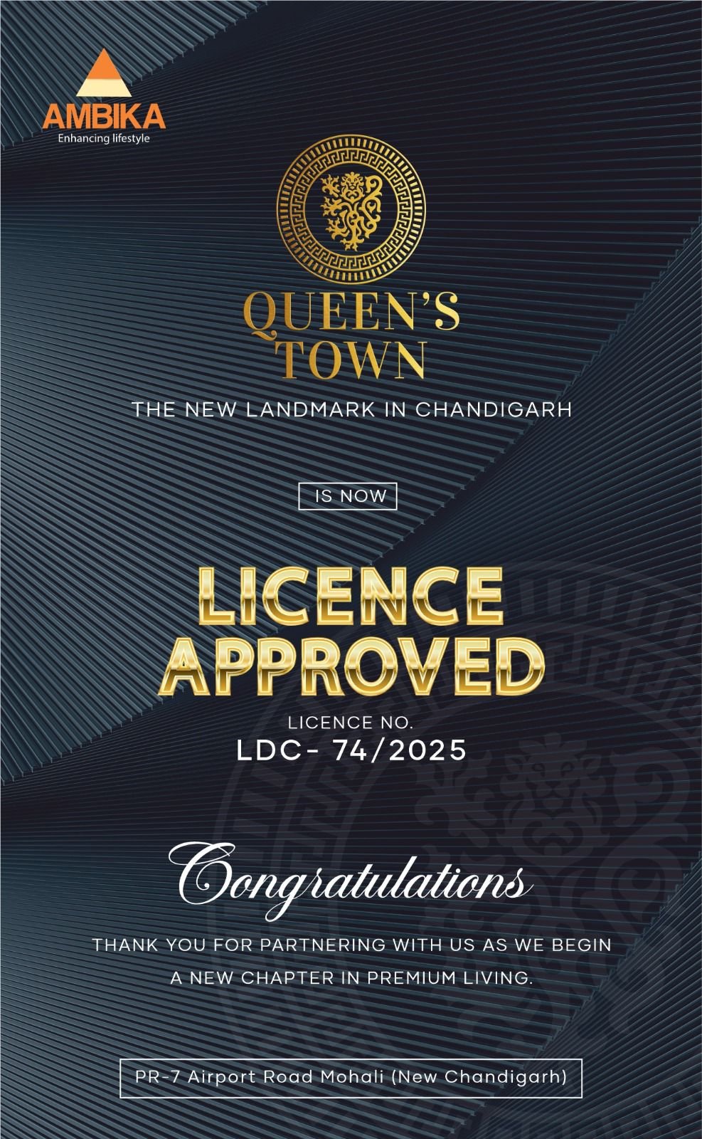 Ambika Queens Town – The New Landmark in Chandigarh is Now Licence ...